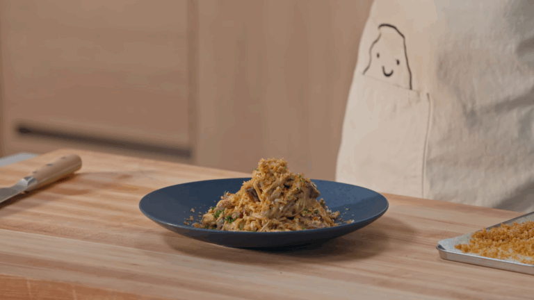 Traditional Pasta Carbonara with Pangrattato - Nick's Kitchen